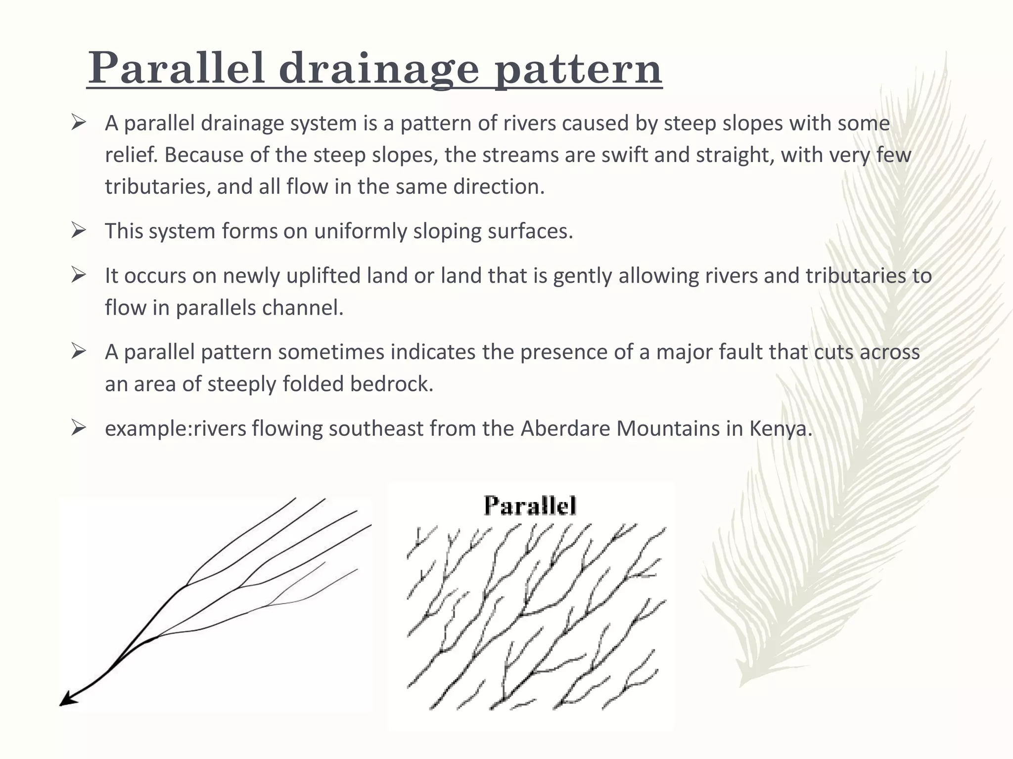 Types Drainage pattern presentation | PDF