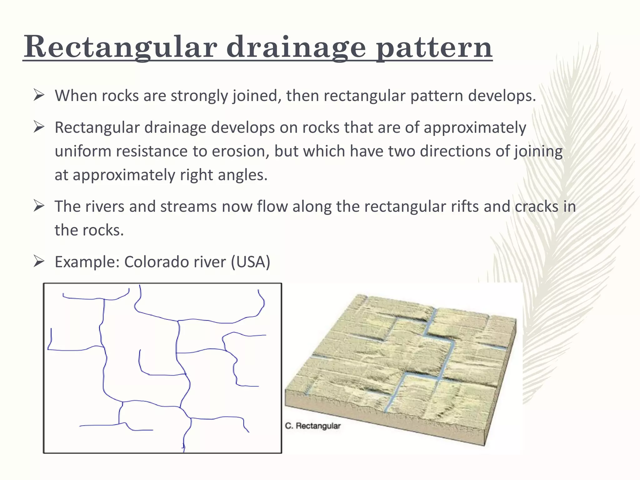 Types Drainage Pattern Presentation Pdf