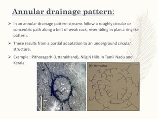 Types Drainage pattern presentation | PDF
