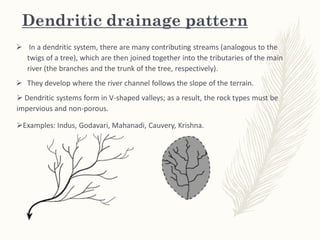 Types Drainage pattern presentation | PDF