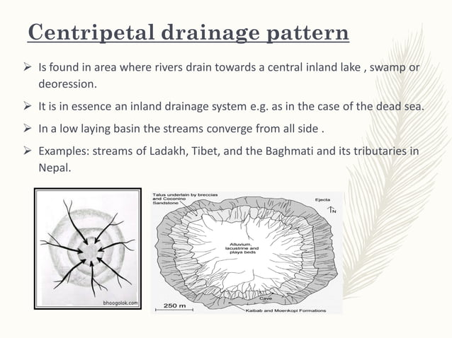 Types Drainage pattern presentation | PDF