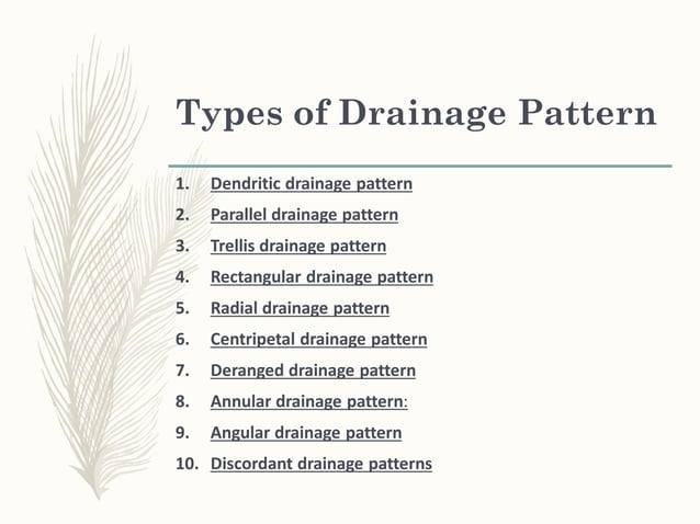 Types Drainage pattern presentation