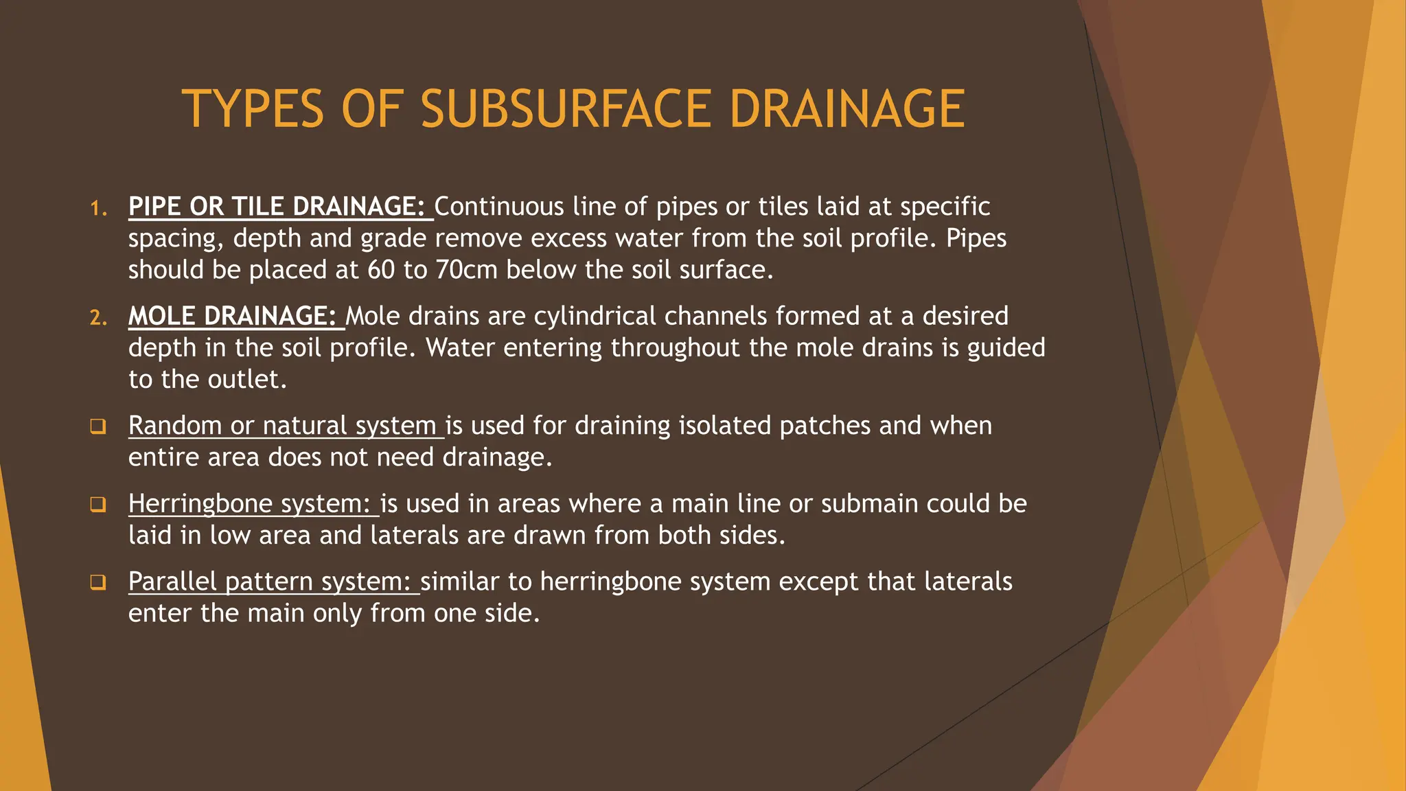 DRAINAGE AND ITS TYPES PPTPPRISI(Prisi).pptx | Gardening | Home & Garden