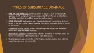 DRAINAGE AND ITS TYPES PPTPPRISI(Prisi).pptx | Gardening | Home & Garden