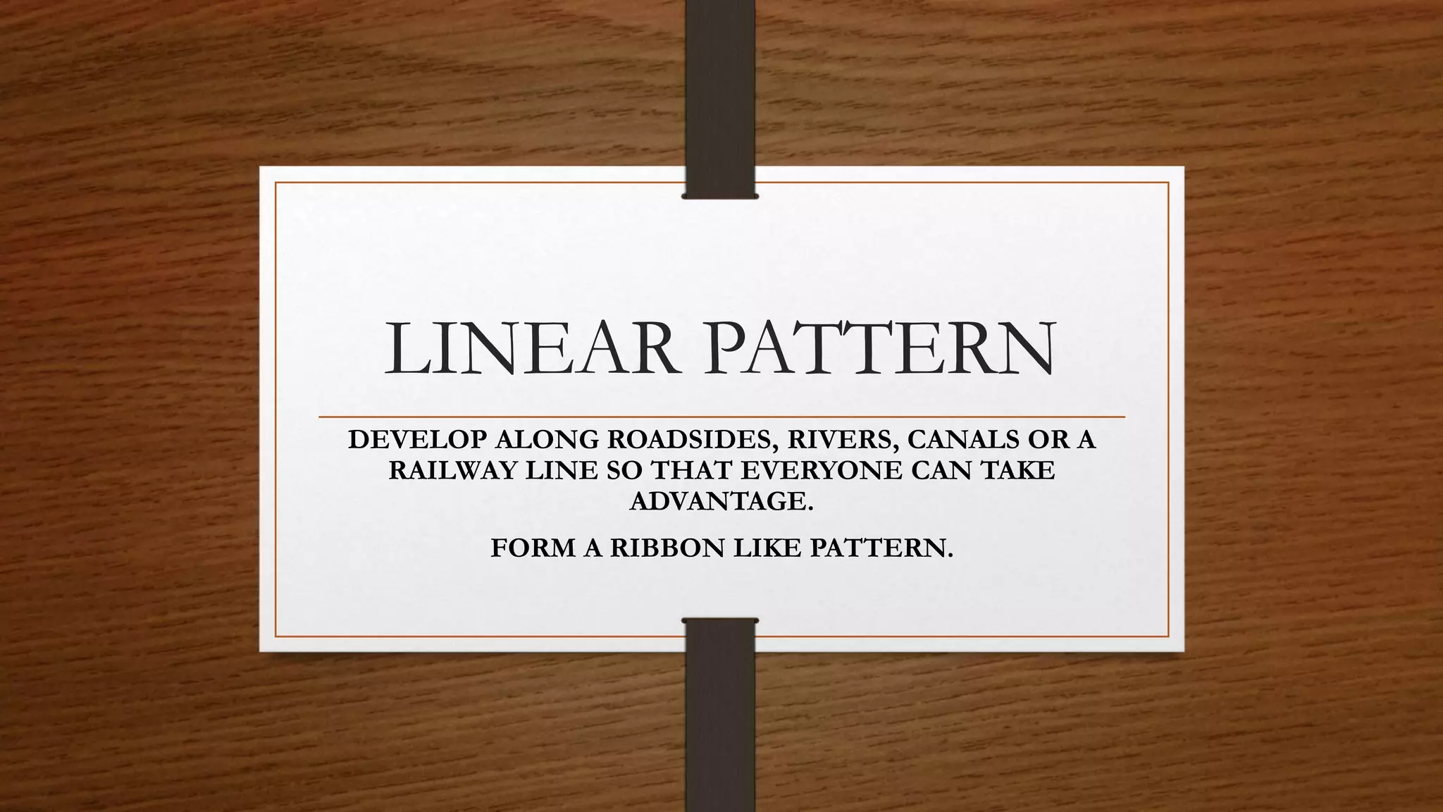 Drainage and Settlement patterns | PPTX