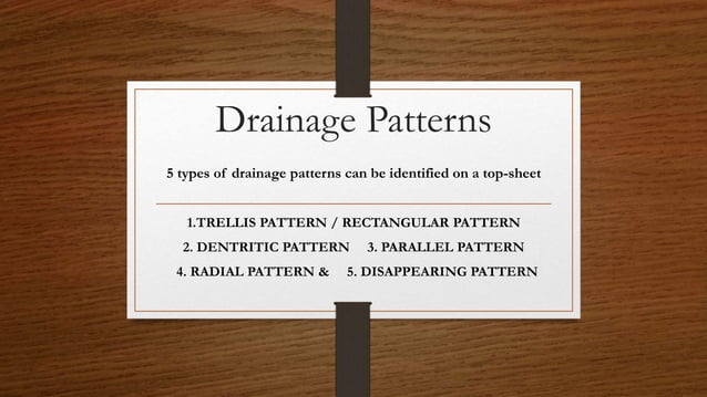 Drainage and Settlement patterns | PPTX