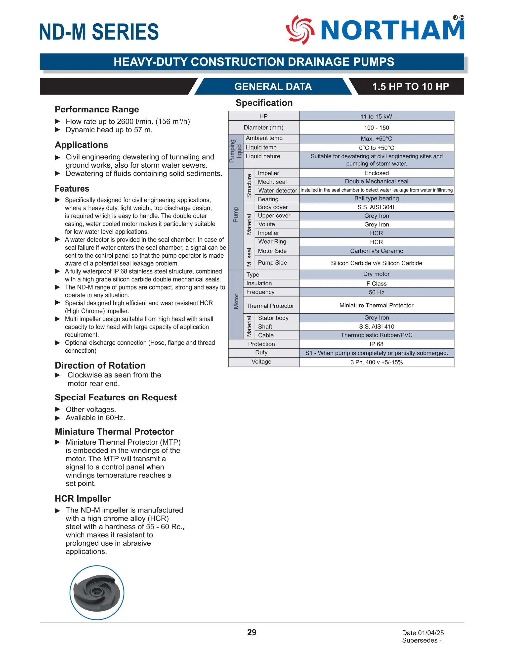DRAINAGE, SEWAGE GRINDER & PROPELLER PUMPS.pdf