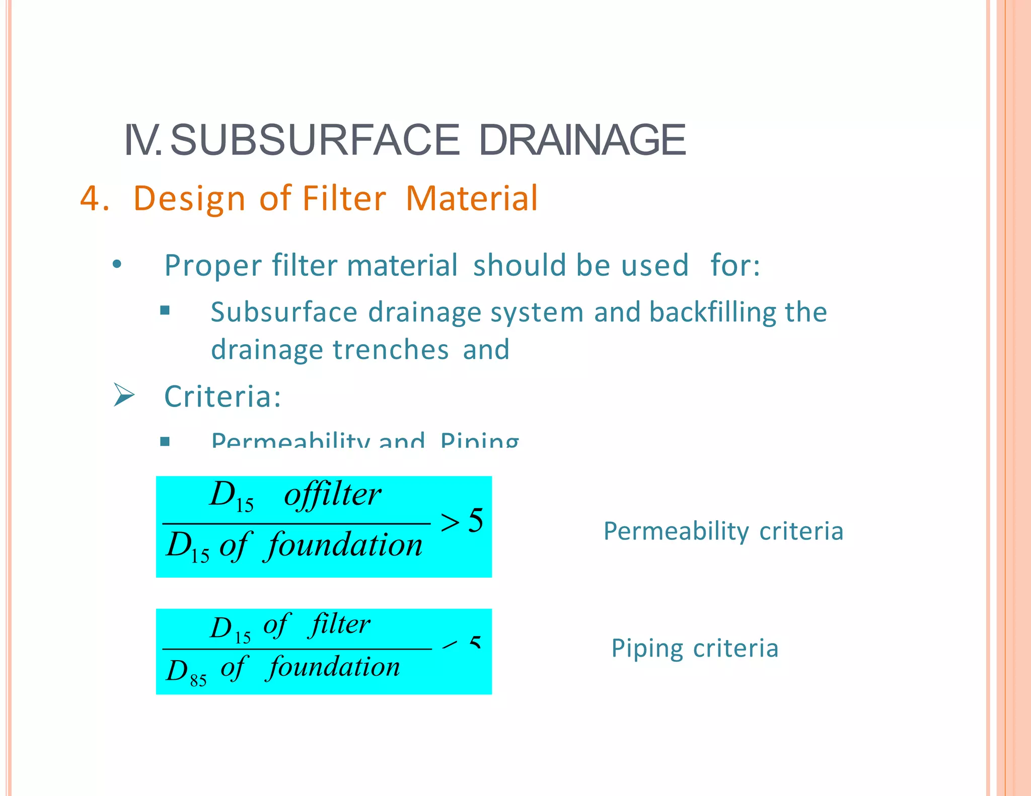 Drainage system | PPTX