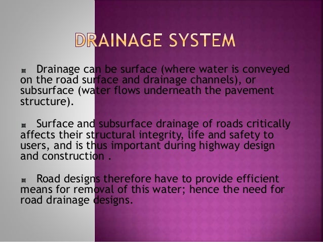 Drainage system