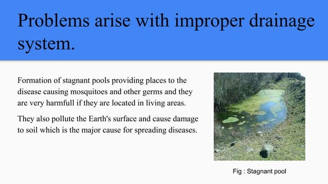 PPT on Drainage system problems and sloutions | PPTX