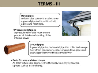 Drainage system one pipe | PPT