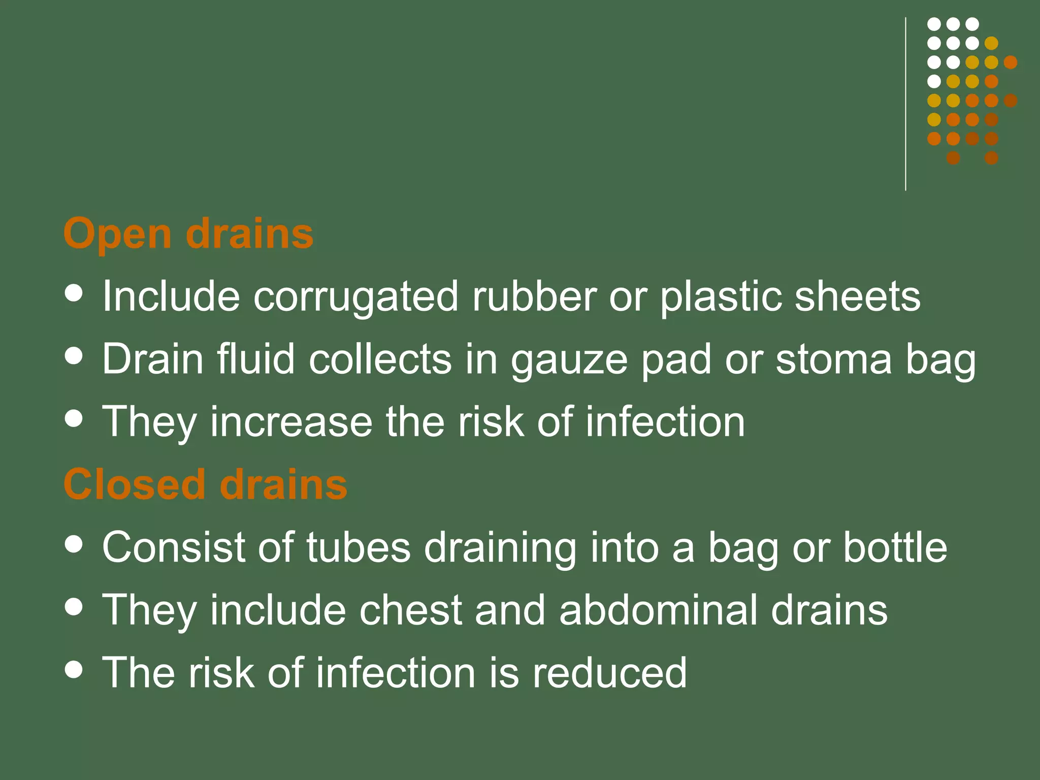 Drainage system in abdominal surgery | PPT
