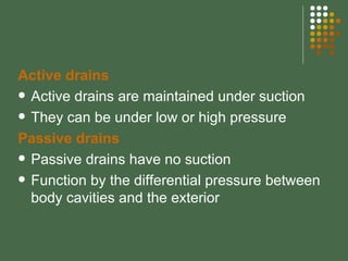 Drainage system in abdominal surgery | PPT