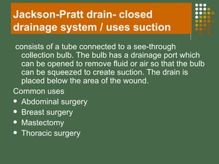 Drainage system in abdominal surgery | PPT
