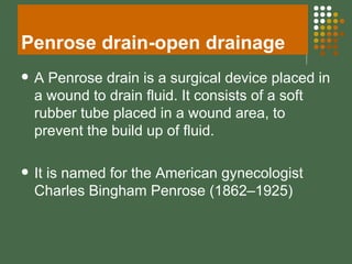 Drainage system in abdominal surgery | PPT