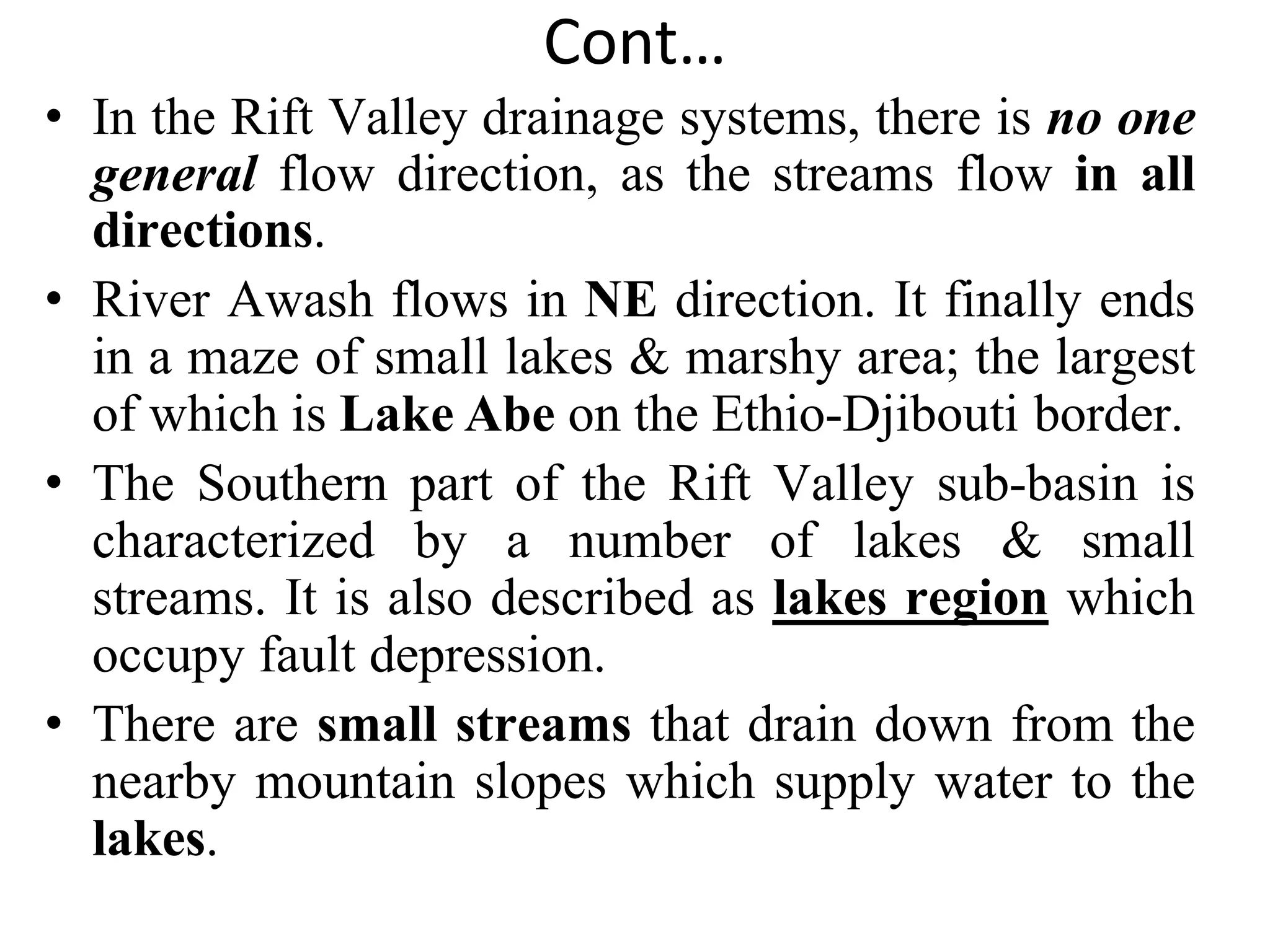 Chapter 4 - Drainage Systems and Water Resources of Ethiopia and the ...