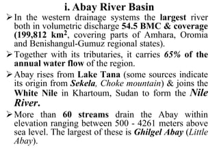 Chapter 4 - Drainage Systems and Water Resources of Ethiopia and the ...