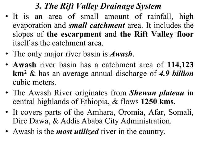 Chapter 4 - Drainage Systems and Water Resources of Ethiopia and the Horn ( GeES 1011) best ppt.pptx
