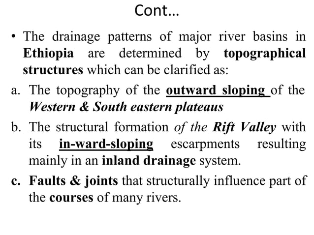 Chapter 4 - Drainage Systems and Water Resources of Ethiopia and the Horn ( GeES 1011) best ppt.pptx