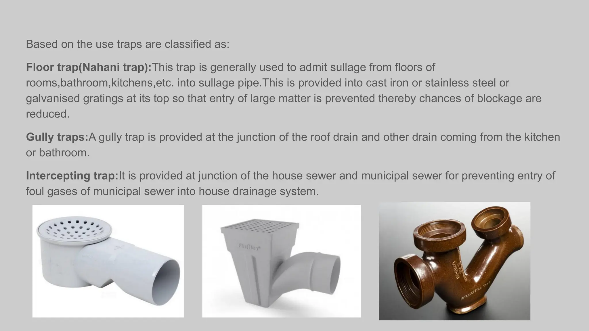 DRAINAGE SYSTEMS OF A BUILDING & COMPONENTS OF A DRAINAGE SYSTEM | PPTX