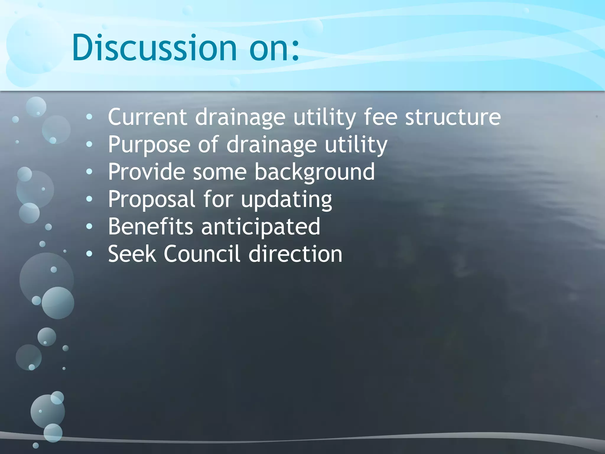 Jim Proce - Stormwater & Drainage Utility Fees Analysis and ...