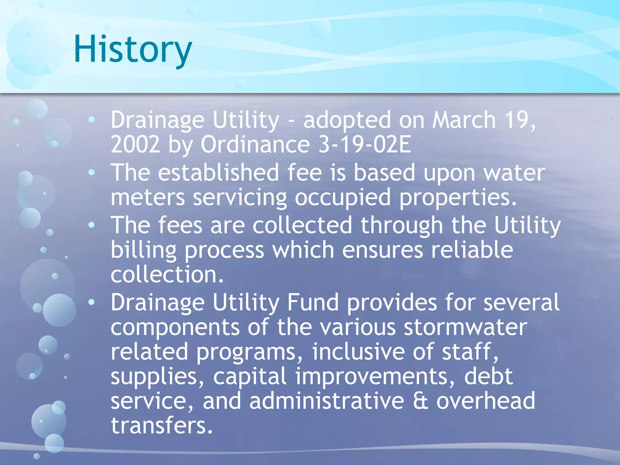 Jim Proce - Stormwater & Drainage Utility Fees Analysis and ...