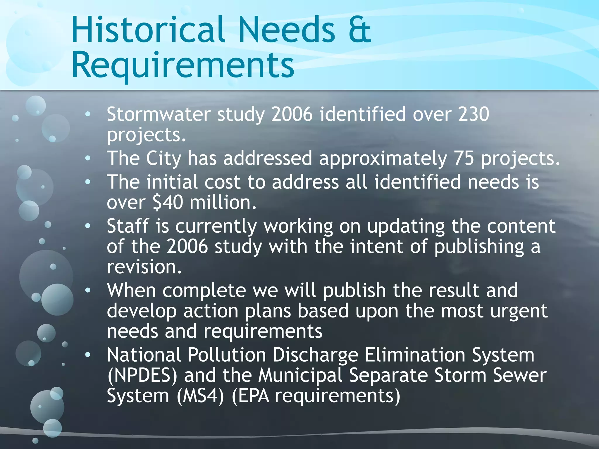 Jim Proce - Stormwater & Drainage Utility Fees Analysis and ...