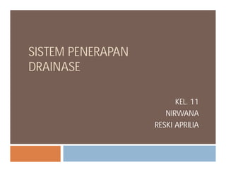 Sistem Penerapan Drainase | PDF