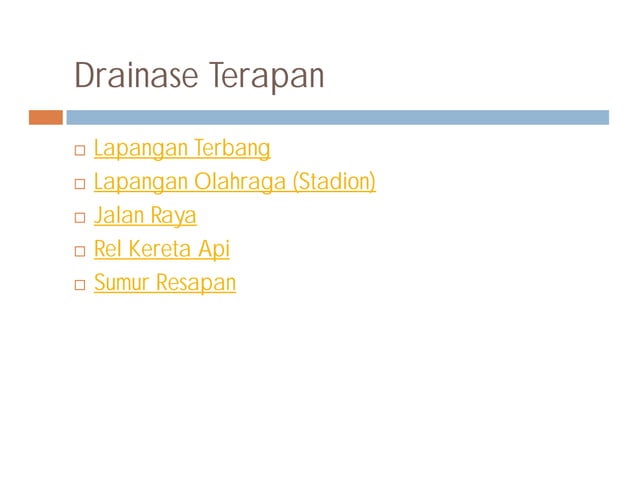 Sistem Penerapan Drainase | PDF
