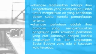 Drainase | PPTX