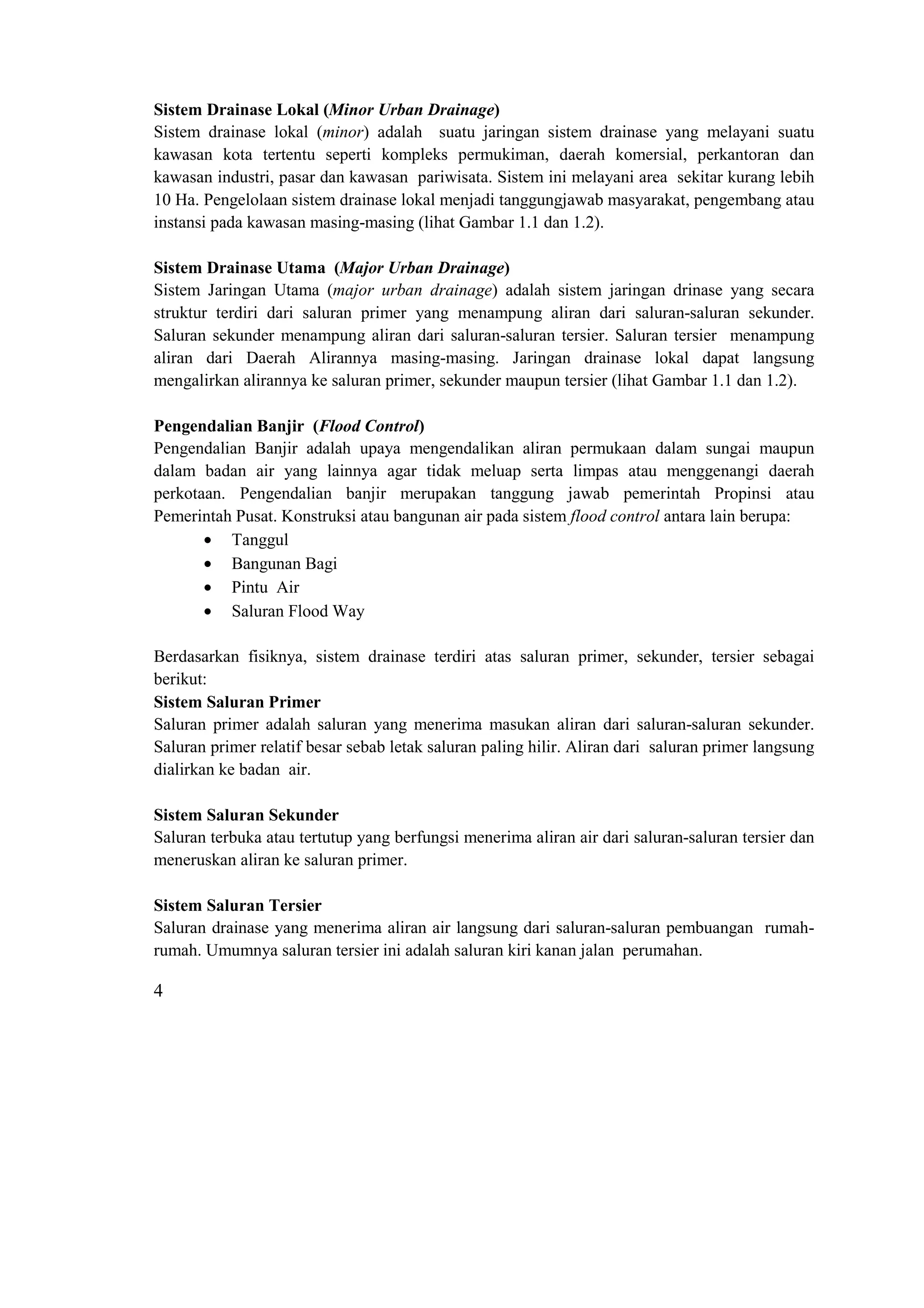 Dasar-dasar teknik dan manajemen drainase | PDF