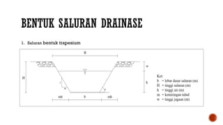 sistem drainase lingkungan pada bangunan gedung | PPTX