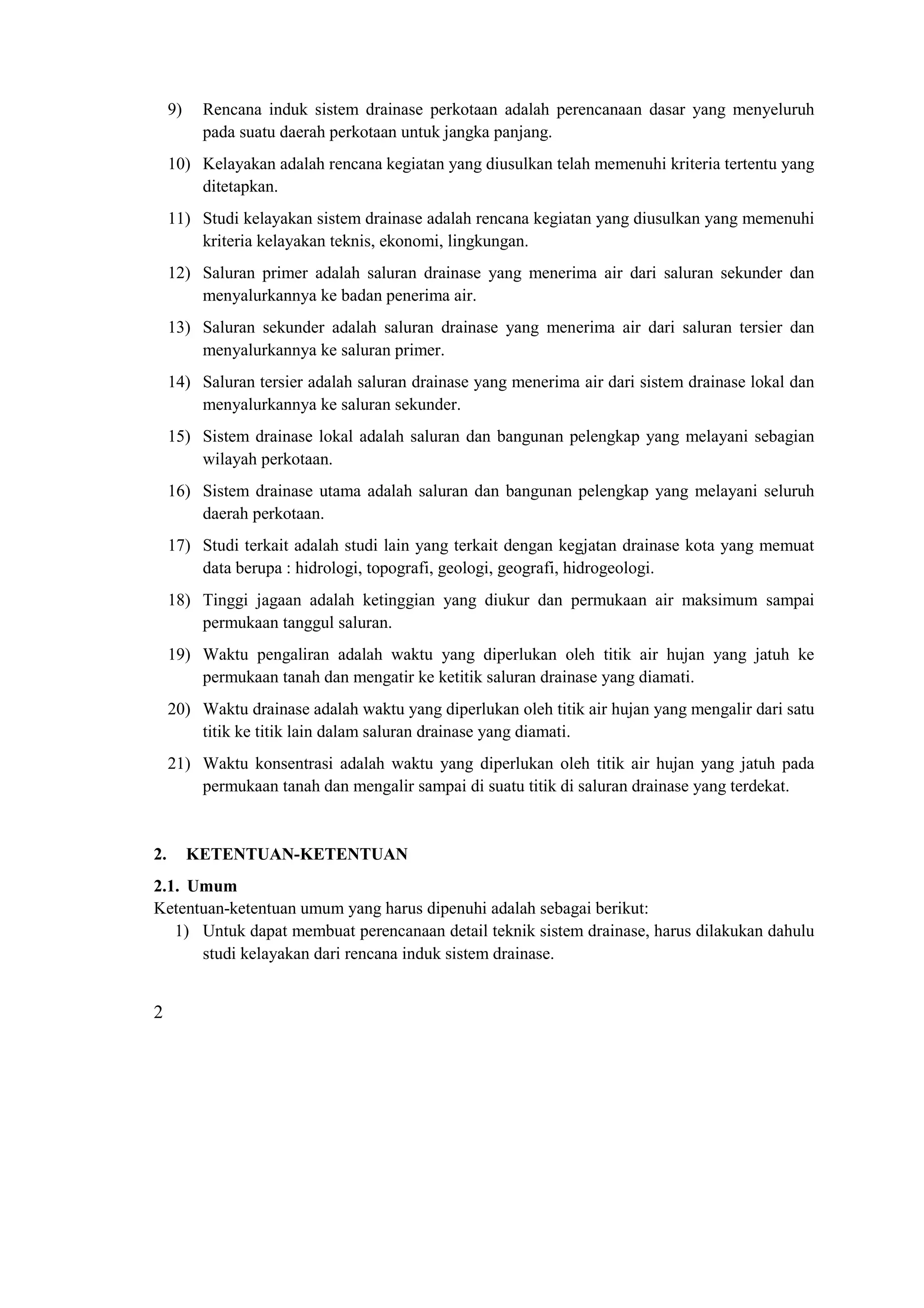 Tata cara pembuatan detail drainase | PDF