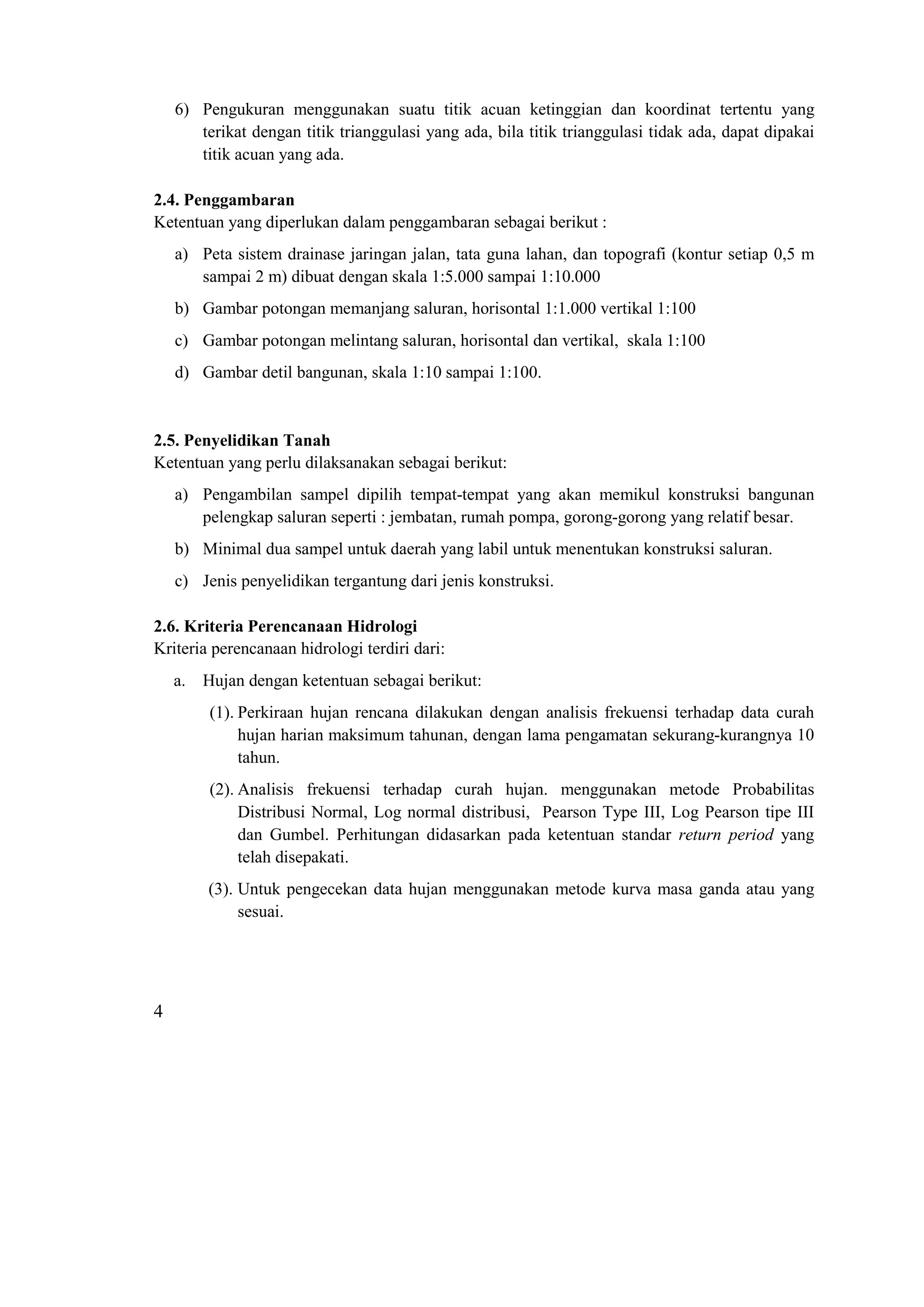 Tata cara pembuatan detail drainase | PDF