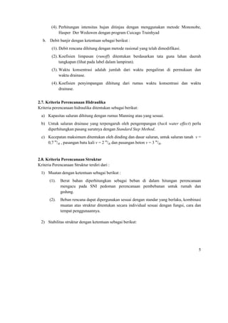 Tata cara pembuatan detail drainase | PDF