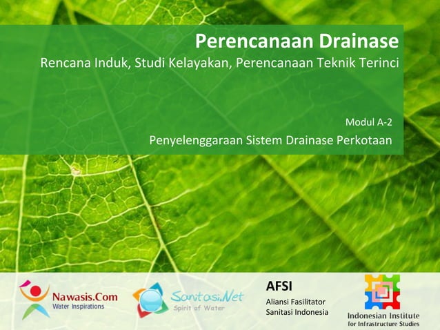 Penyelenggaraan Sistem Drainase Perkotaan - A2 Perencanaan | PDF