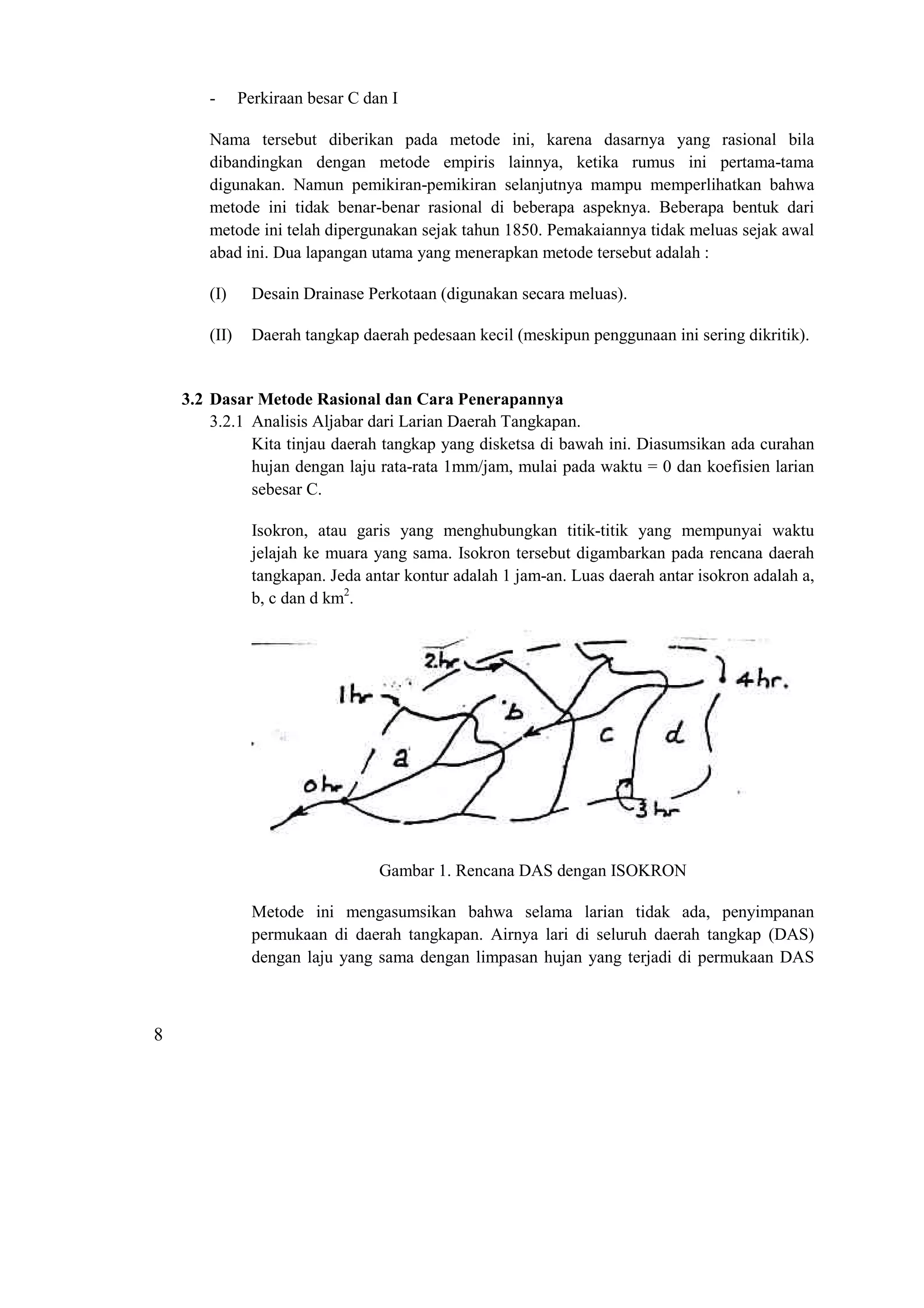 Metode perkiraan banjir das | PDF