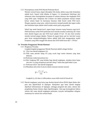Metode perkiraan banjir das | PDF