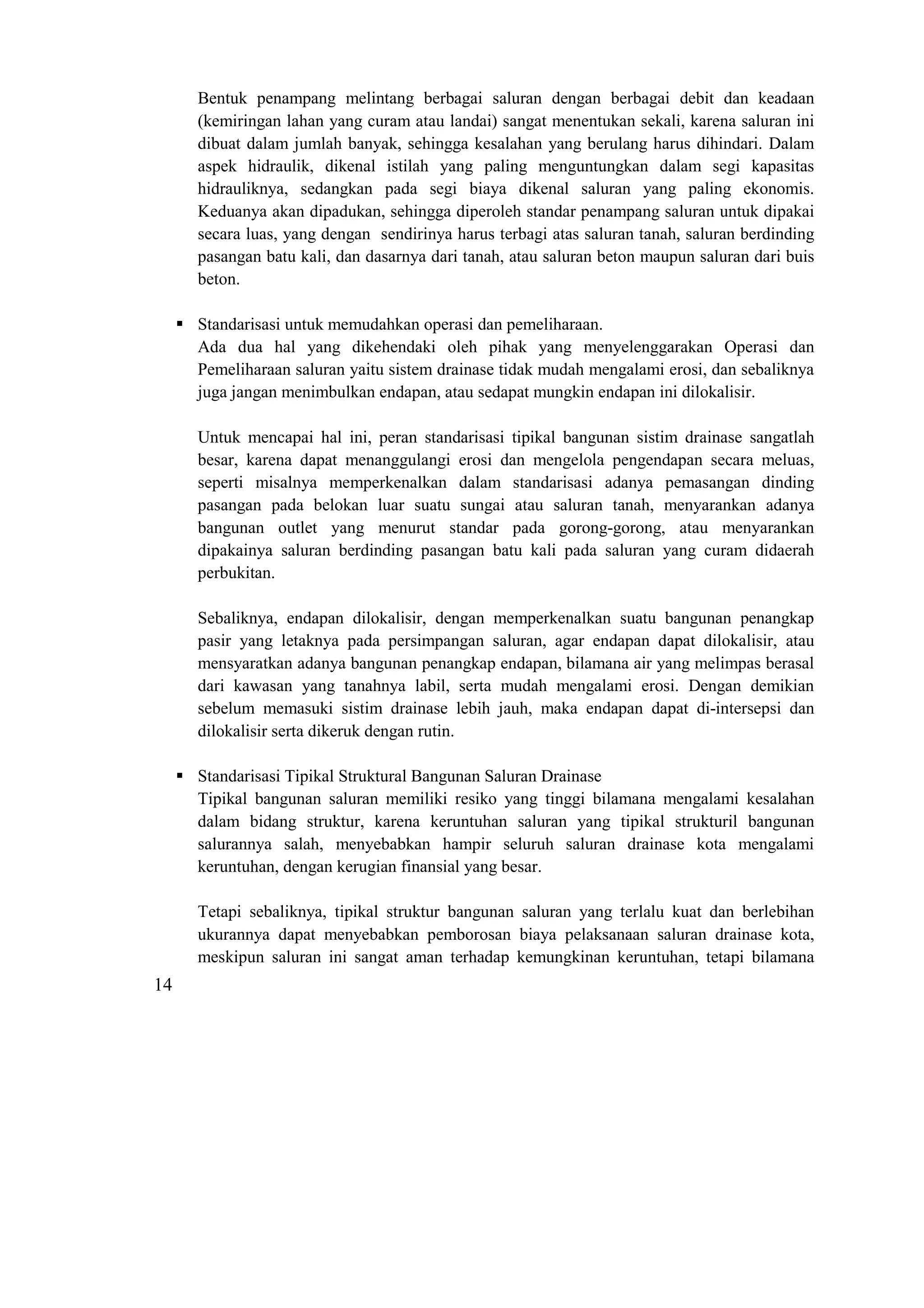 Gambar teknis perencanaan drainase | PDF