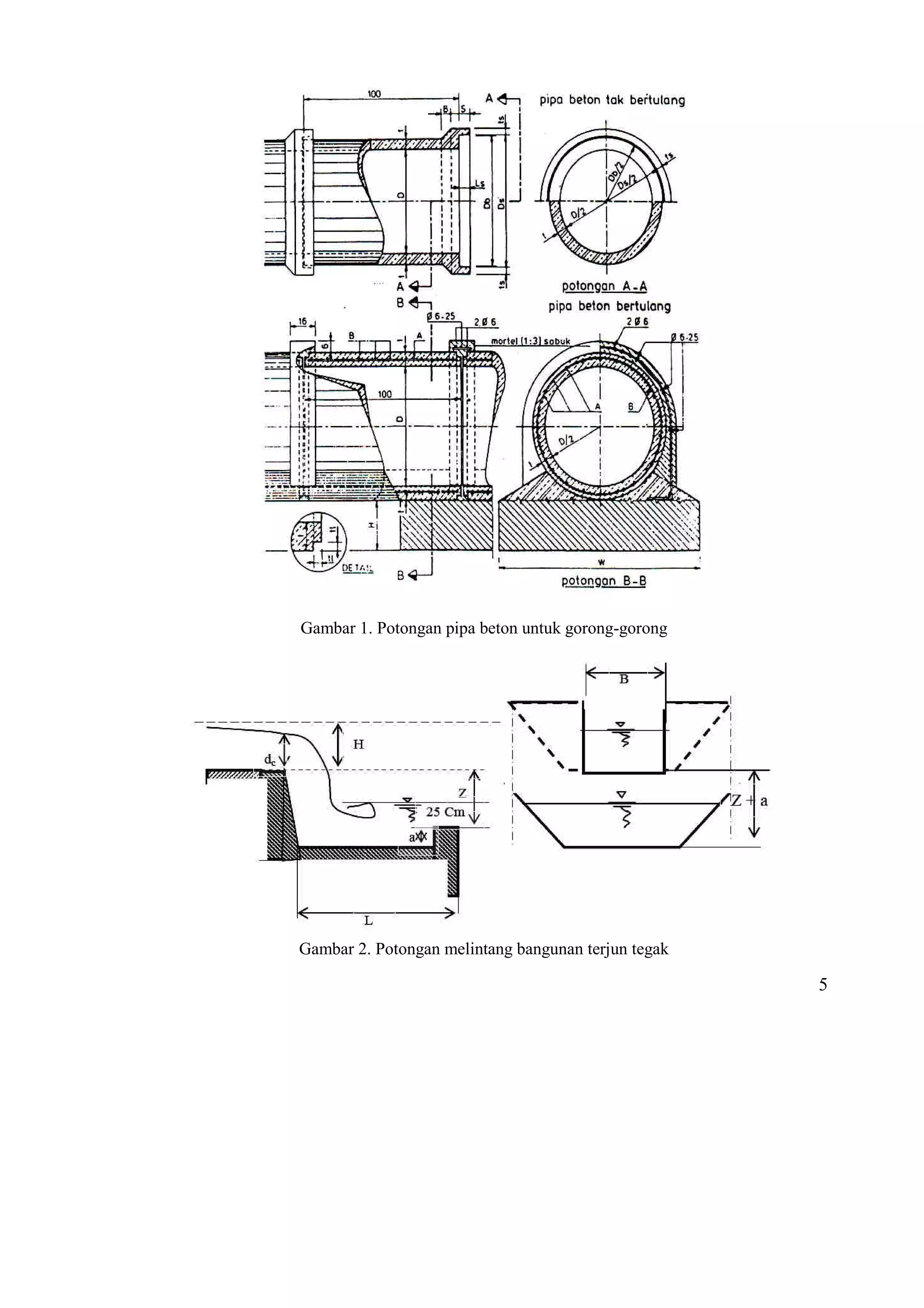 Gambar teknis perencanaan drainase | PDF