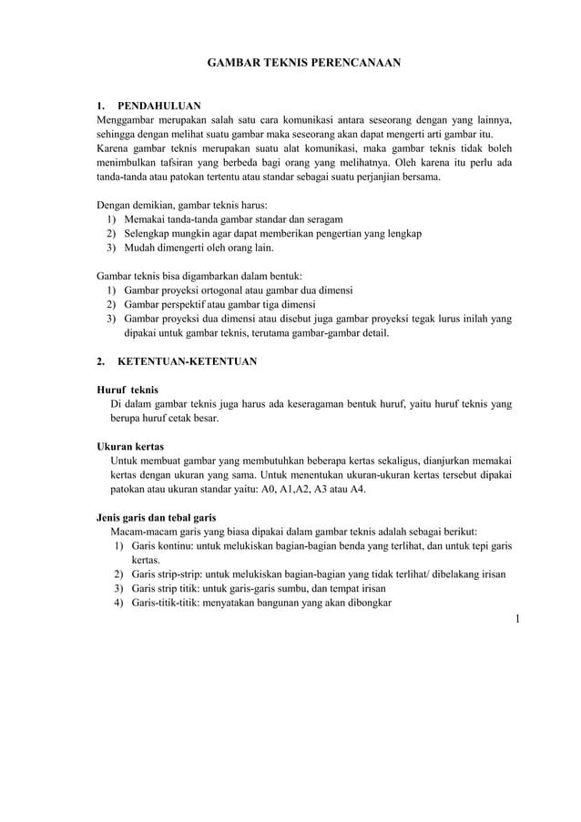 Gambar teknis perencanaan drainase | PDF