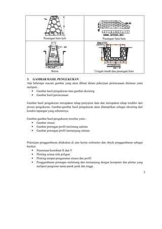 Gambar teknis perencanaan drainase | PDF