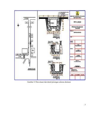 Gambar teknis perencanaan drainase | PDF