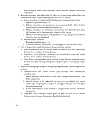 Operasi dan pemeliharaan sistem drainase perkotaan | PDF