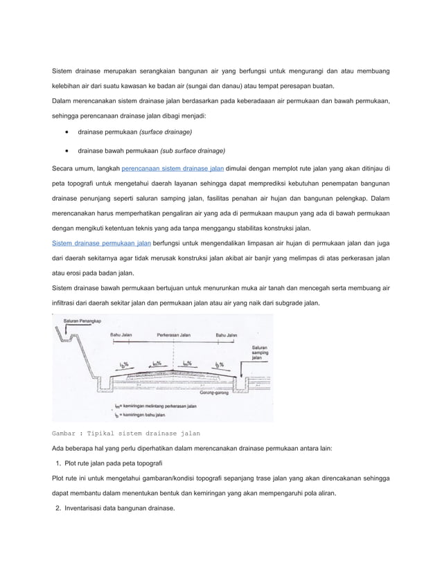 Drainase jalan raya 12 | PDF