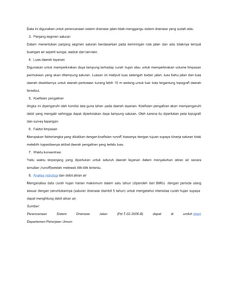Drainase jalan raya 12 | PDF