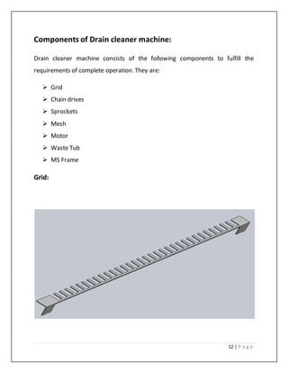 Drain cleaner project report | DOCX