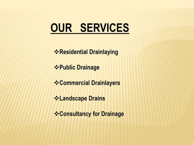 Drainlaying in Auckland | PPTX