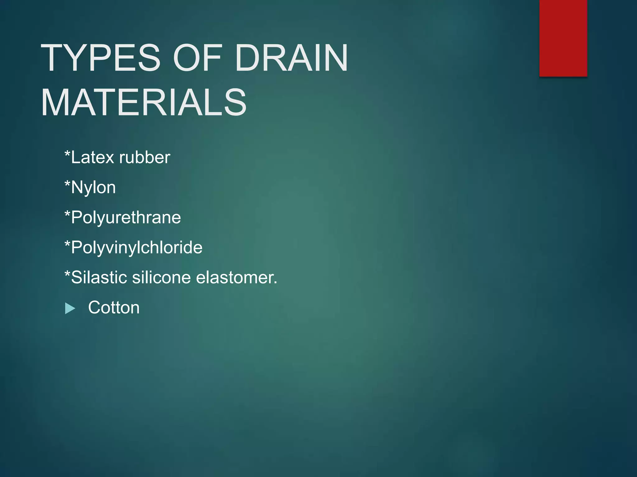 DRAINS AND DRAINAGE SYSTEMS IN SURGERY PPT - Corrected.ppt