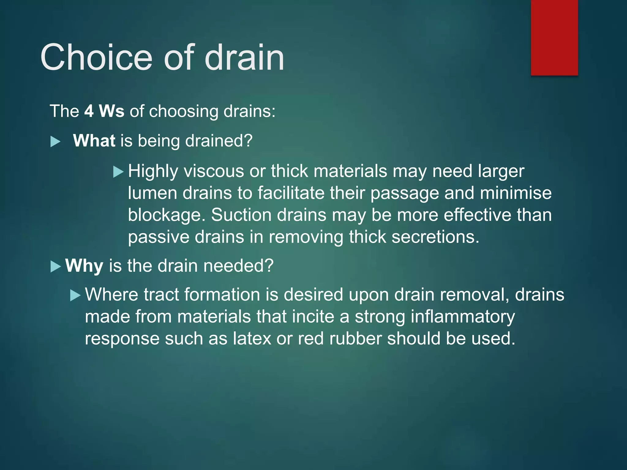 DRAINS AND DRAINAGE SYSTEMS IN SURGERY PPT - Corrected.ppt